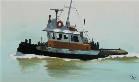 Ronald N. Okey | Fraser River Tug | MutualArt