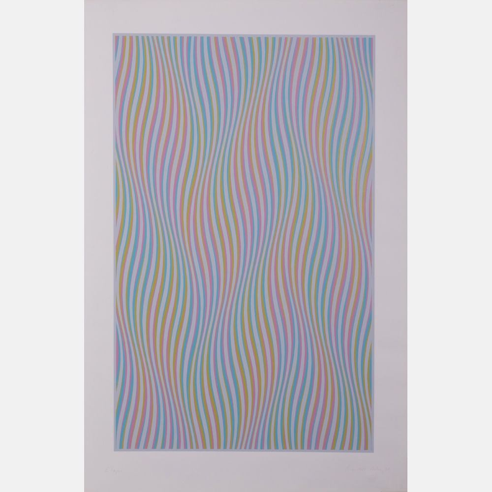 Bridget Riley | Elapse (1982) | MutualArt