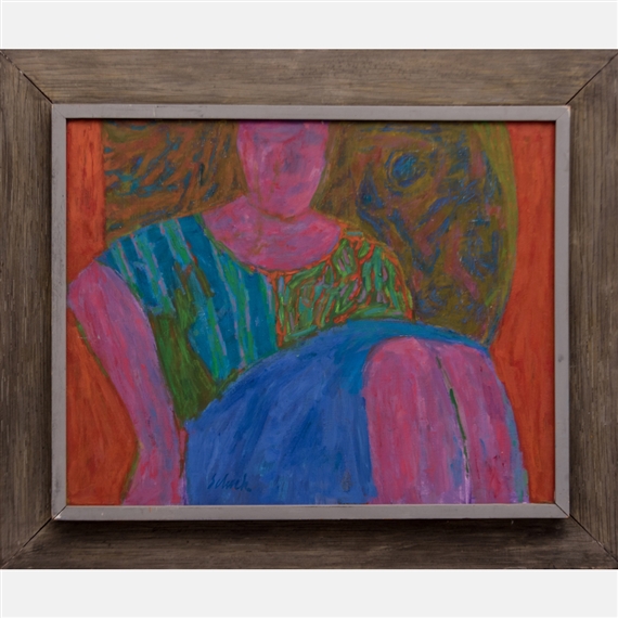 William Schock | Figure with Striped Blouse | MutualArt