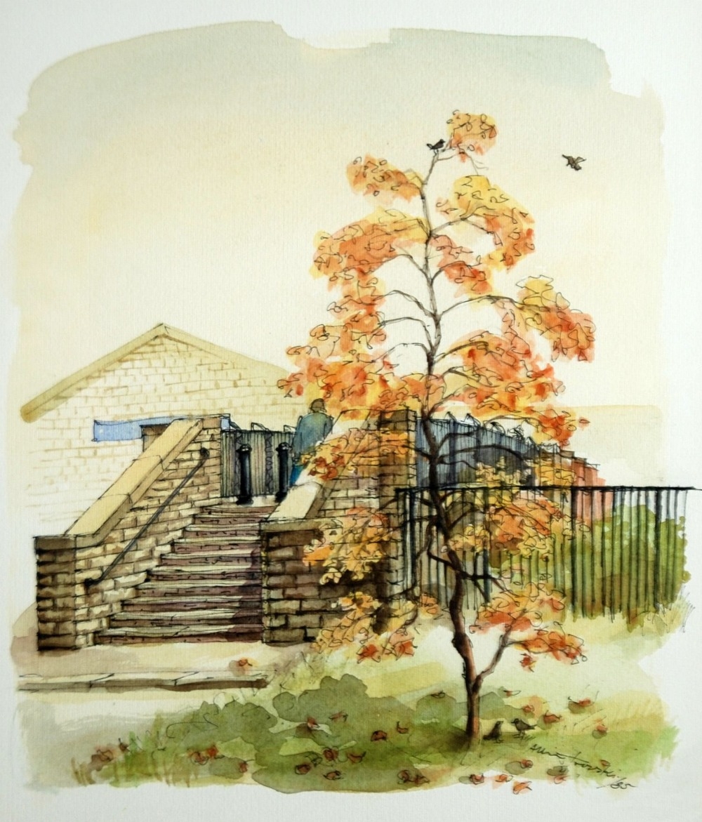 Albin Trowski | 2 Works: Half Penny Bridge, New with the Old (1985 ...