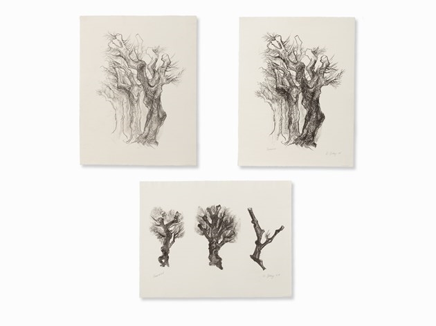 Rudolf Edwin Belling | 3 works: Three trees (1968) | MutualArt