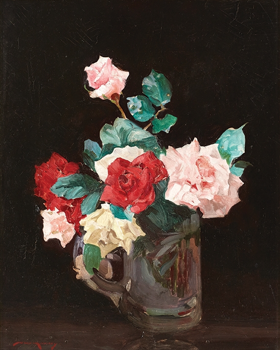 William Lee-Hankey | Roses in Glass Jar | MutualArt