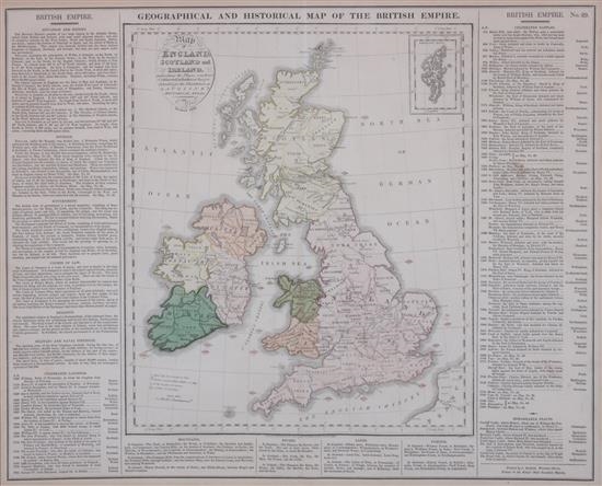 British School, 19th Century | Geographical and Historical Map of the ...
