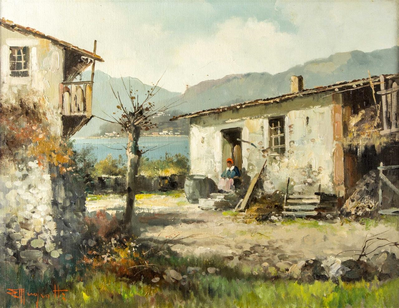 Ercole Magrotti | Cottage by a lake | MutualArt