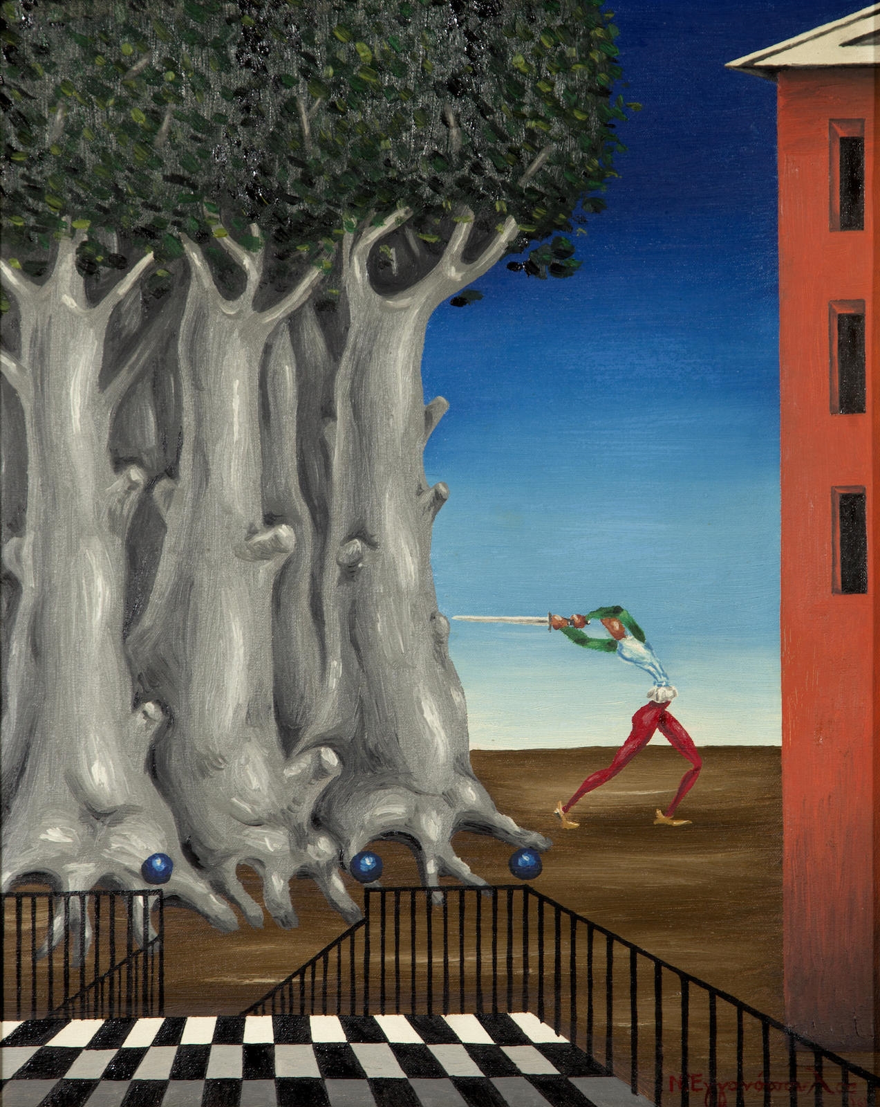 Nikos Engonopoulos | Spadassin dans la forêt/Sword bearer in the forest ...