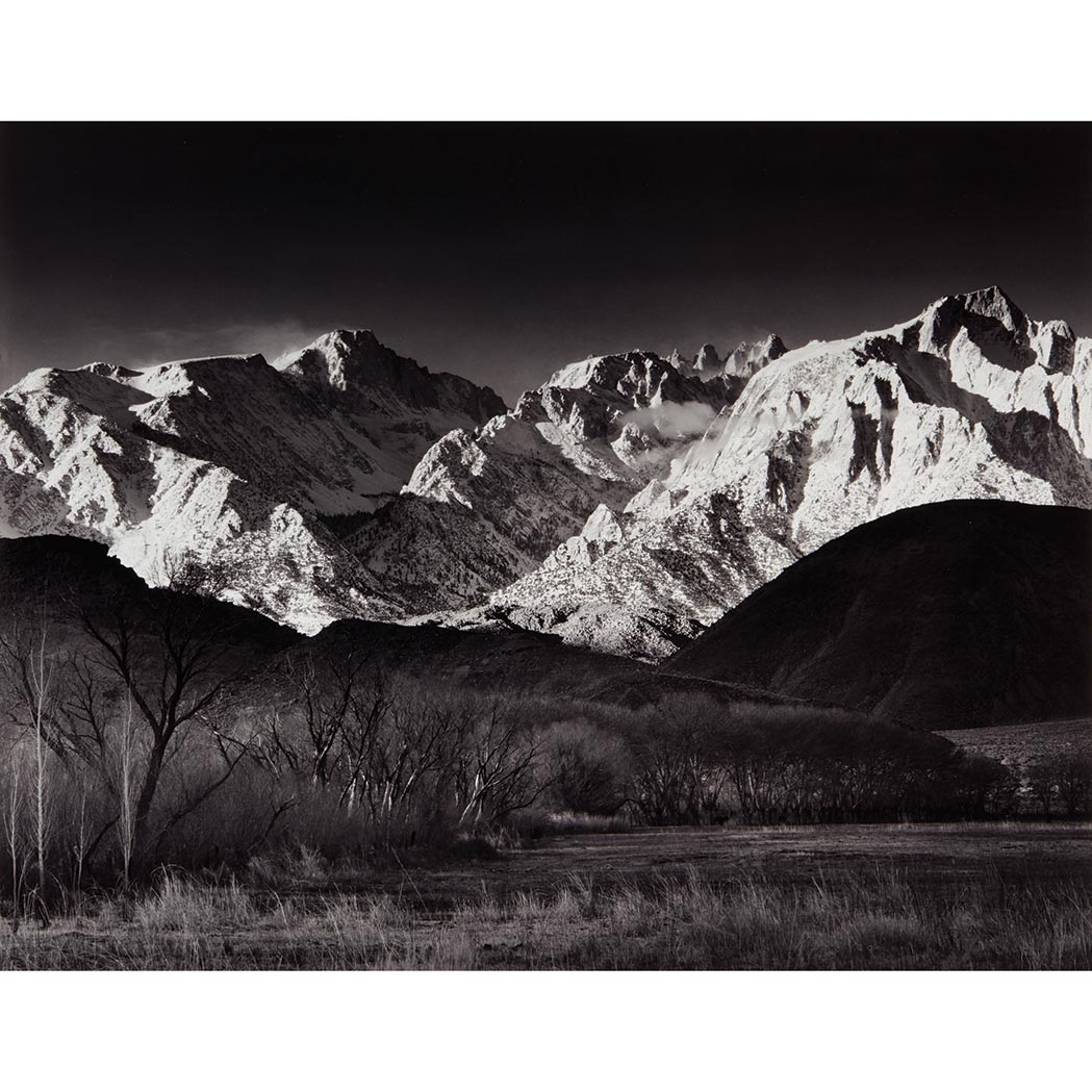 Ansel Adams | Winter Sunrise, Sierra Nevada From Lone Pine, California ...