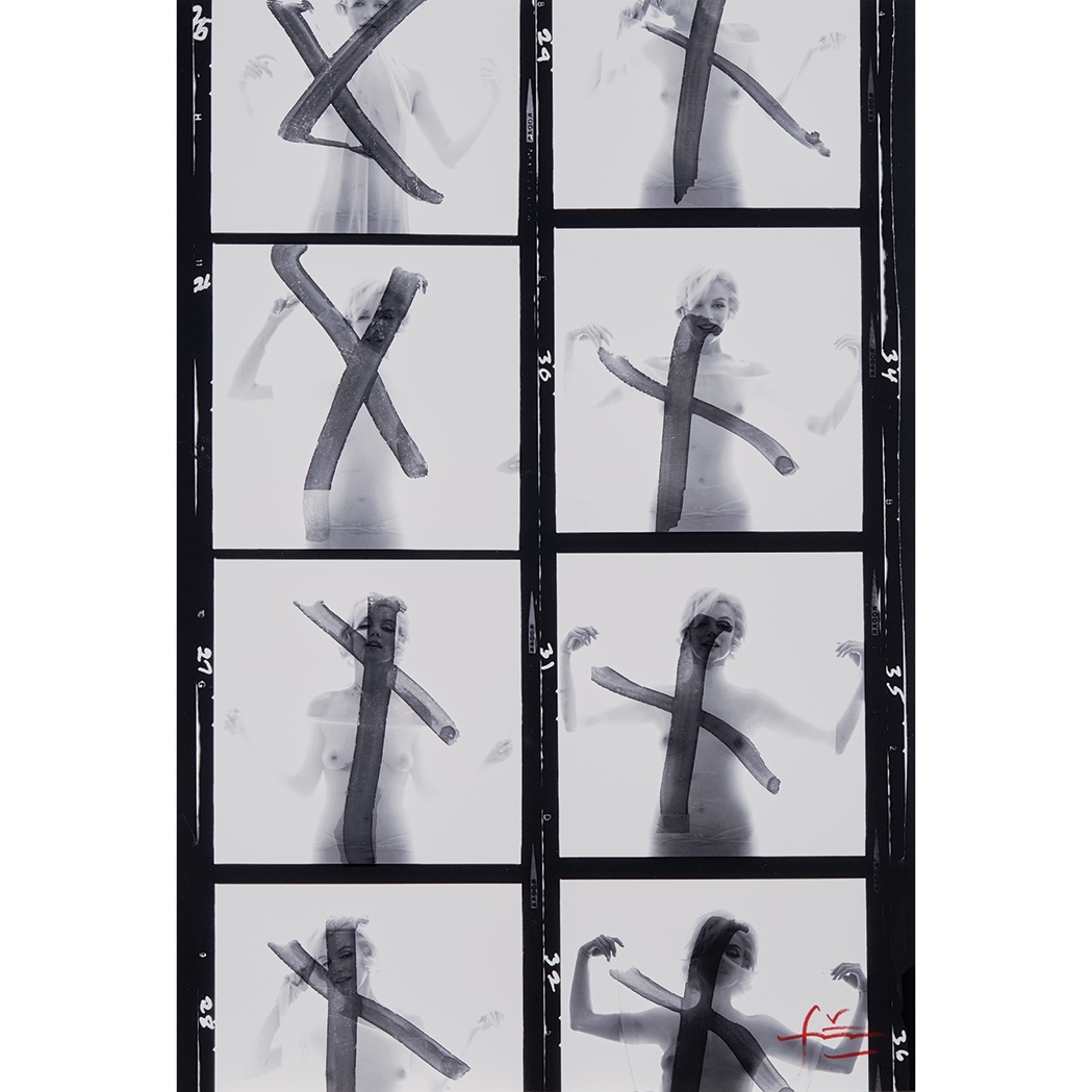 Bert Stern | Marilyn Monroe with a scarf [Contact Sheet], from The Last ...
