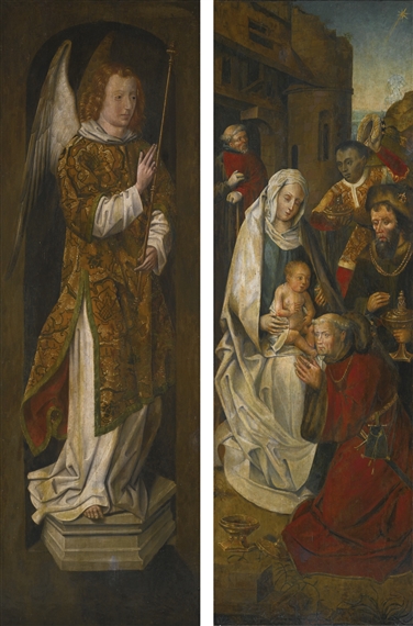 Hispano-Flemish School, 16th Century | 2 works, THE ARCHANGEL GABRIEL; THE ADORATION OF THE MAGI ...