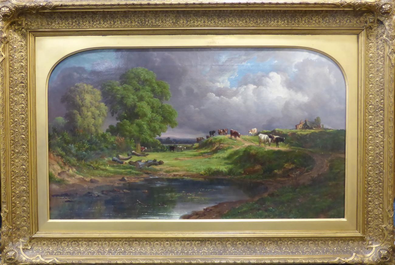 John Frederick Tennant | Cattle grazing in a river landscape (1862 ...