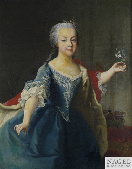 Martin Van Meytens | Portrait of the Austrian archduchess Marie ...