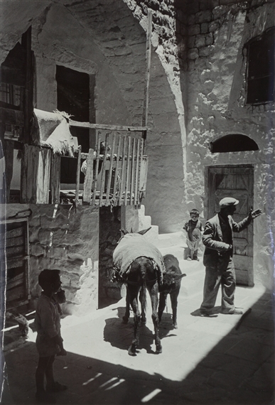 Robert Capa | Interior Courtyard of a House in Safed (Circa 1949 ...