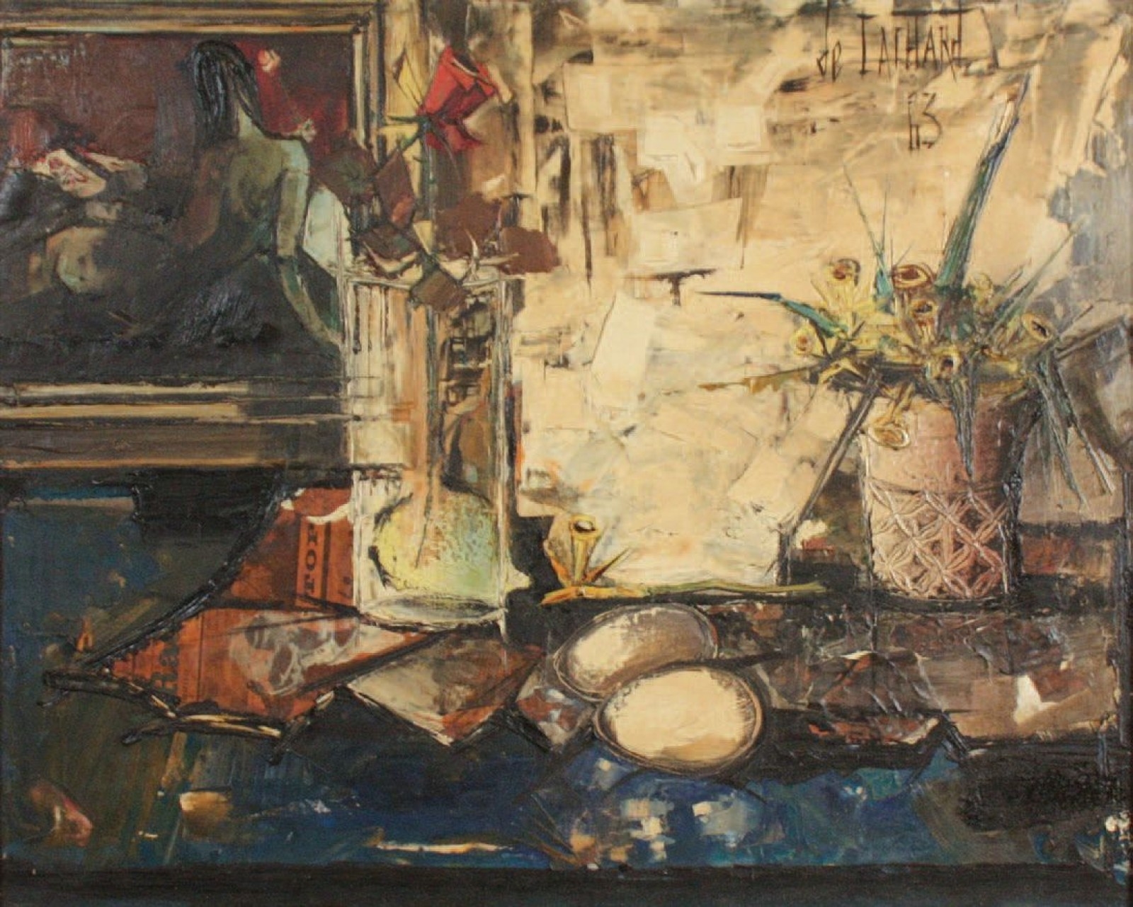 Régis de Bouvier de Cachard | Nature morte aux oeufs (1963) | MutualArt