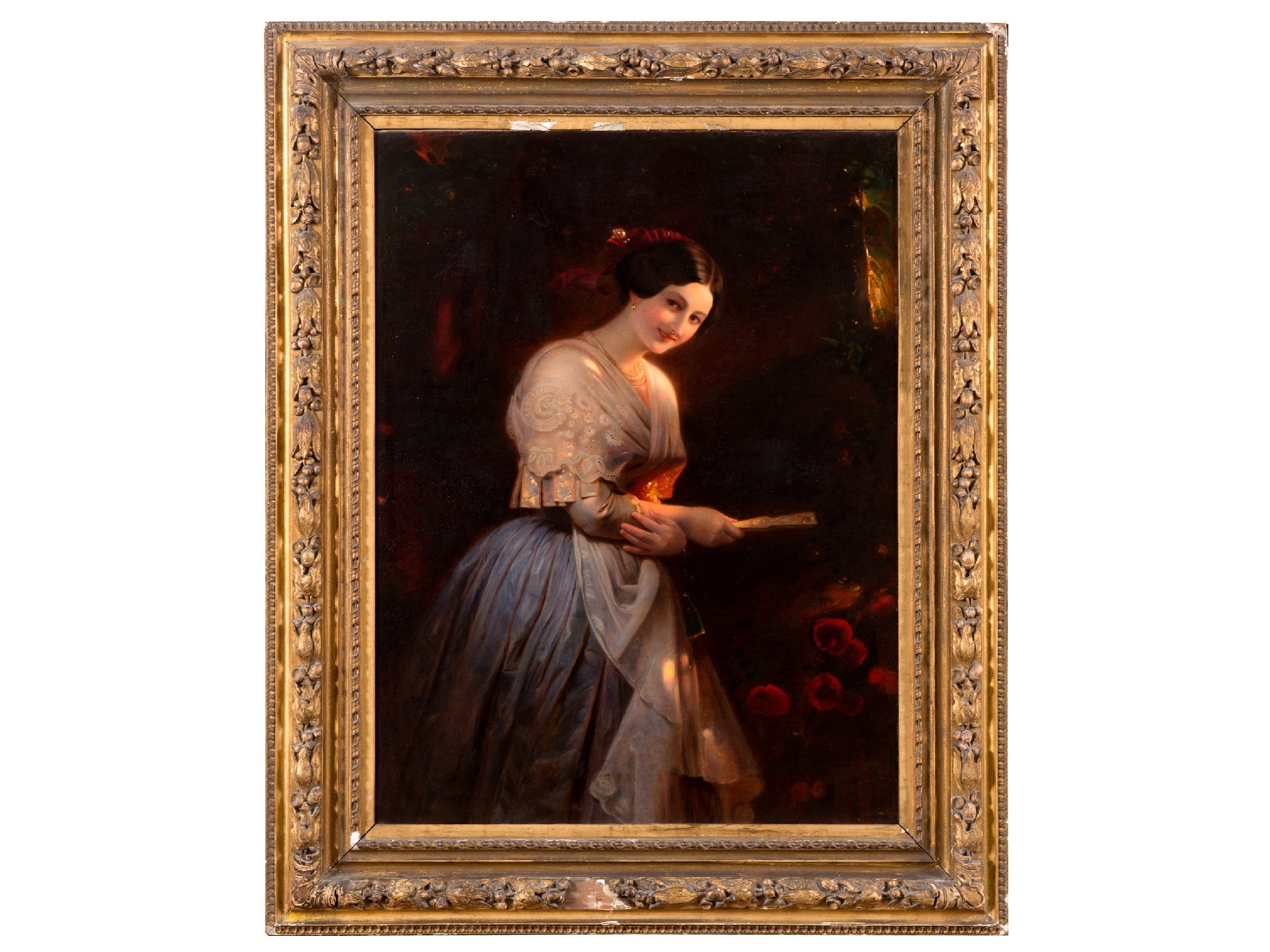 Charles Baxter | YOUNG LADY WITH A FAN | MutualArt