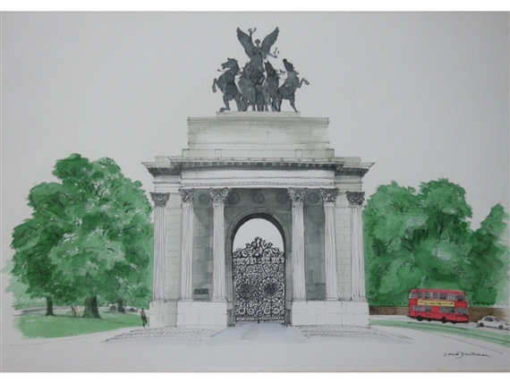 David Gentleman - Set of 4 Works: Watermill at...