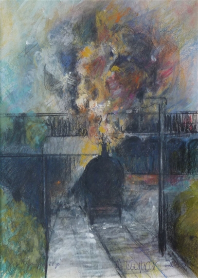 Constance Taylor | Firing Up, a steam locomotive (2013) | MutualArt