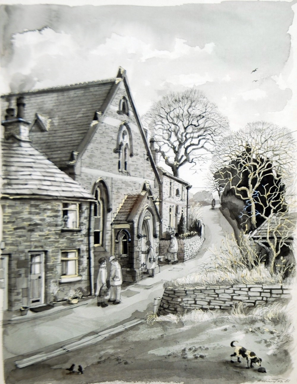 Albin Trowski | Church Lane (1981) | MutualArt