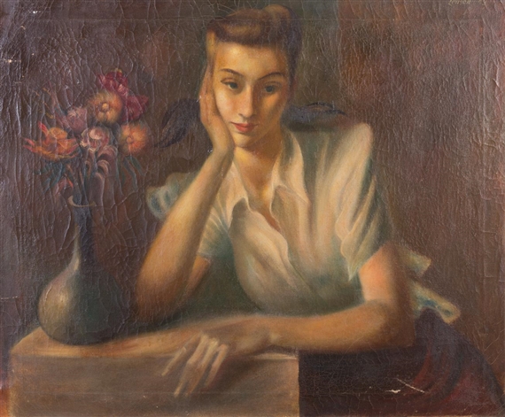 Michael Lenson | Pensive Girl | MutualArt