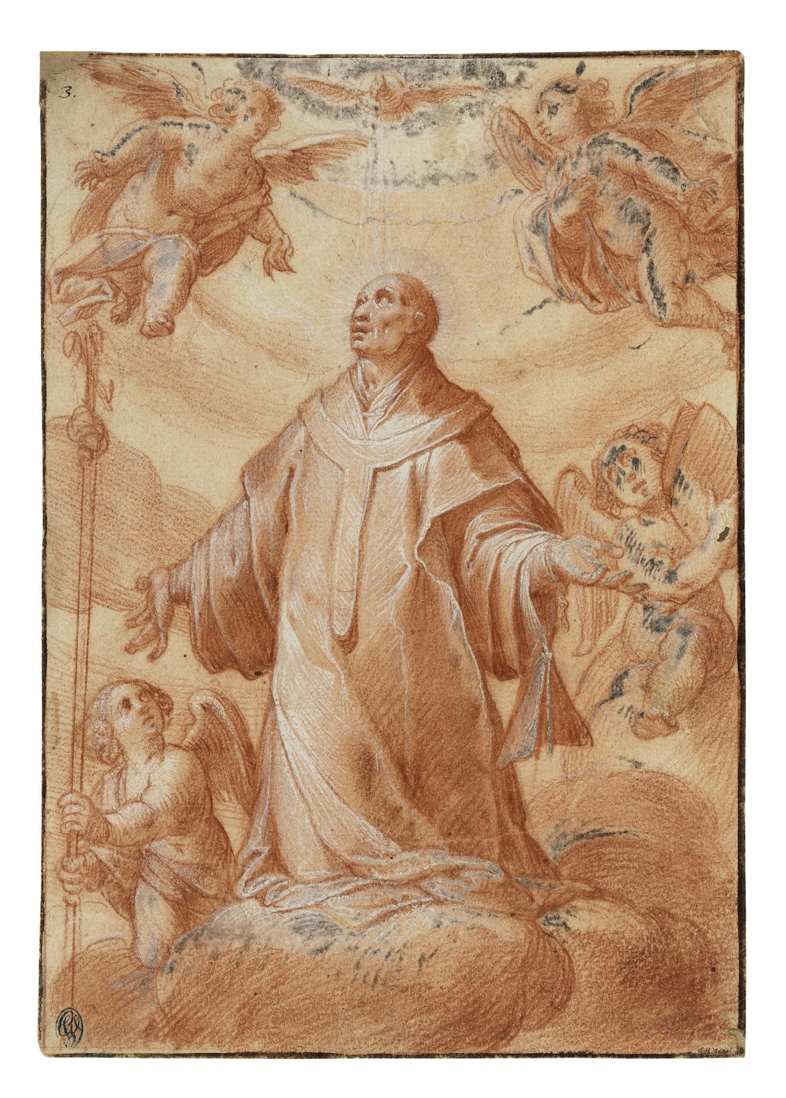 Camillo Procaccini | Saint Carlo Borromeo with angels | MutualArt