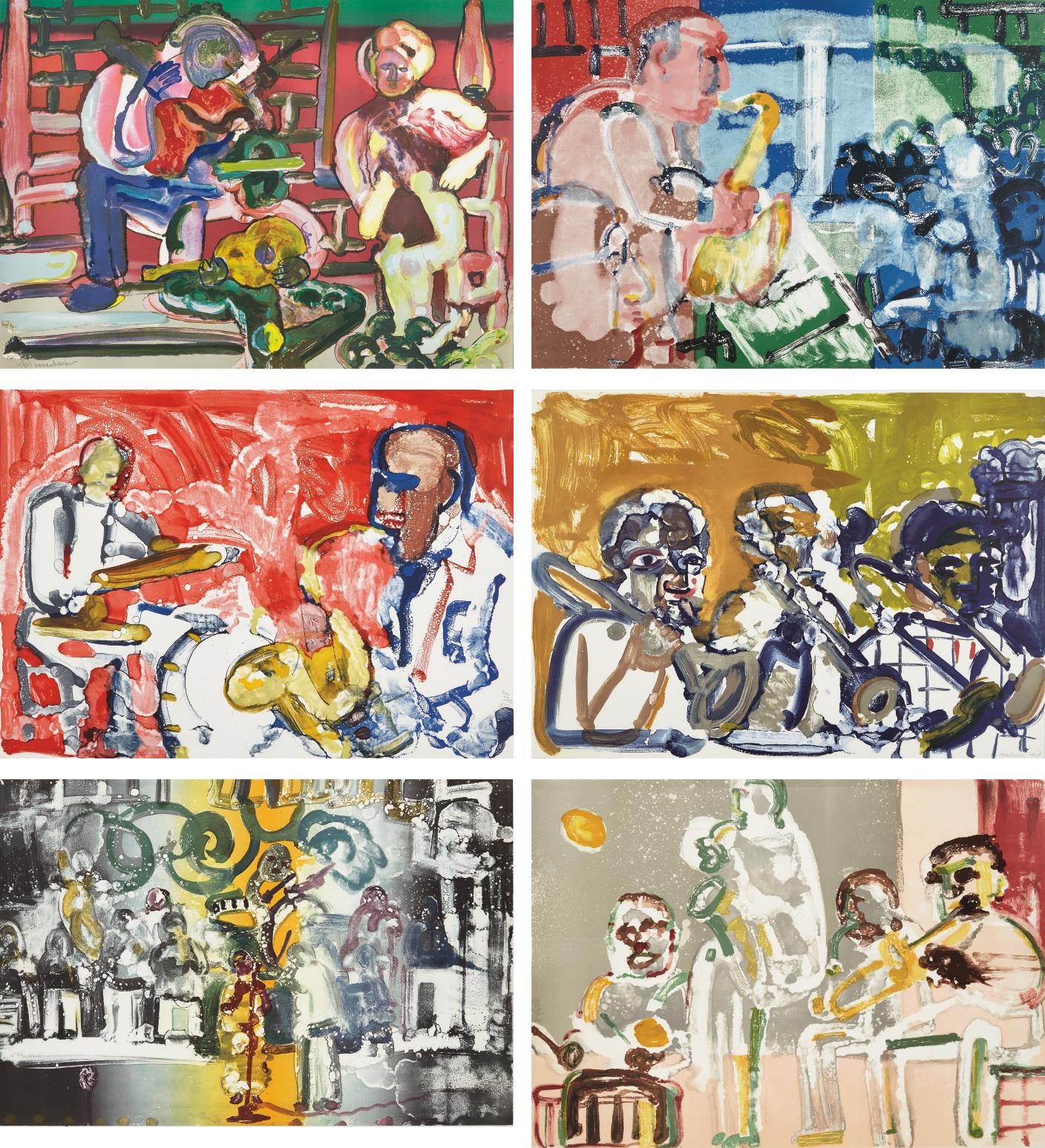 Romare Bearden | Jazz (1979) | MutualArt