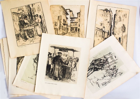 Edouard Vallet | Ensemble de 14 lithographies originales | MutualArt