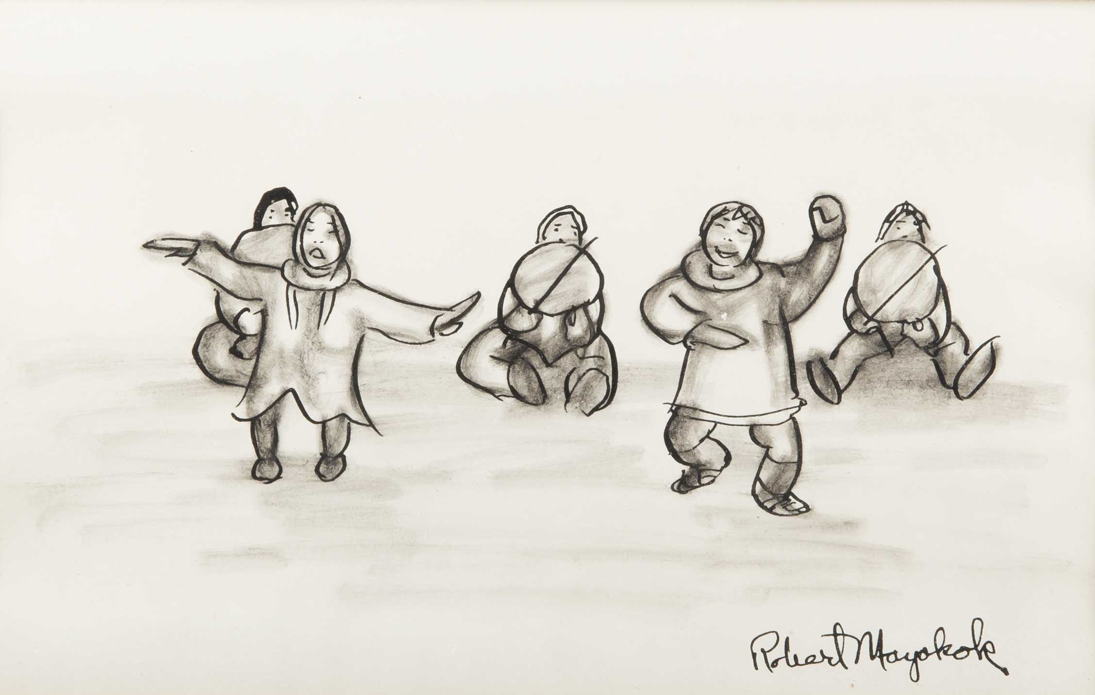Robert Mayokok | Inuit dancers and drummers | MutualArt