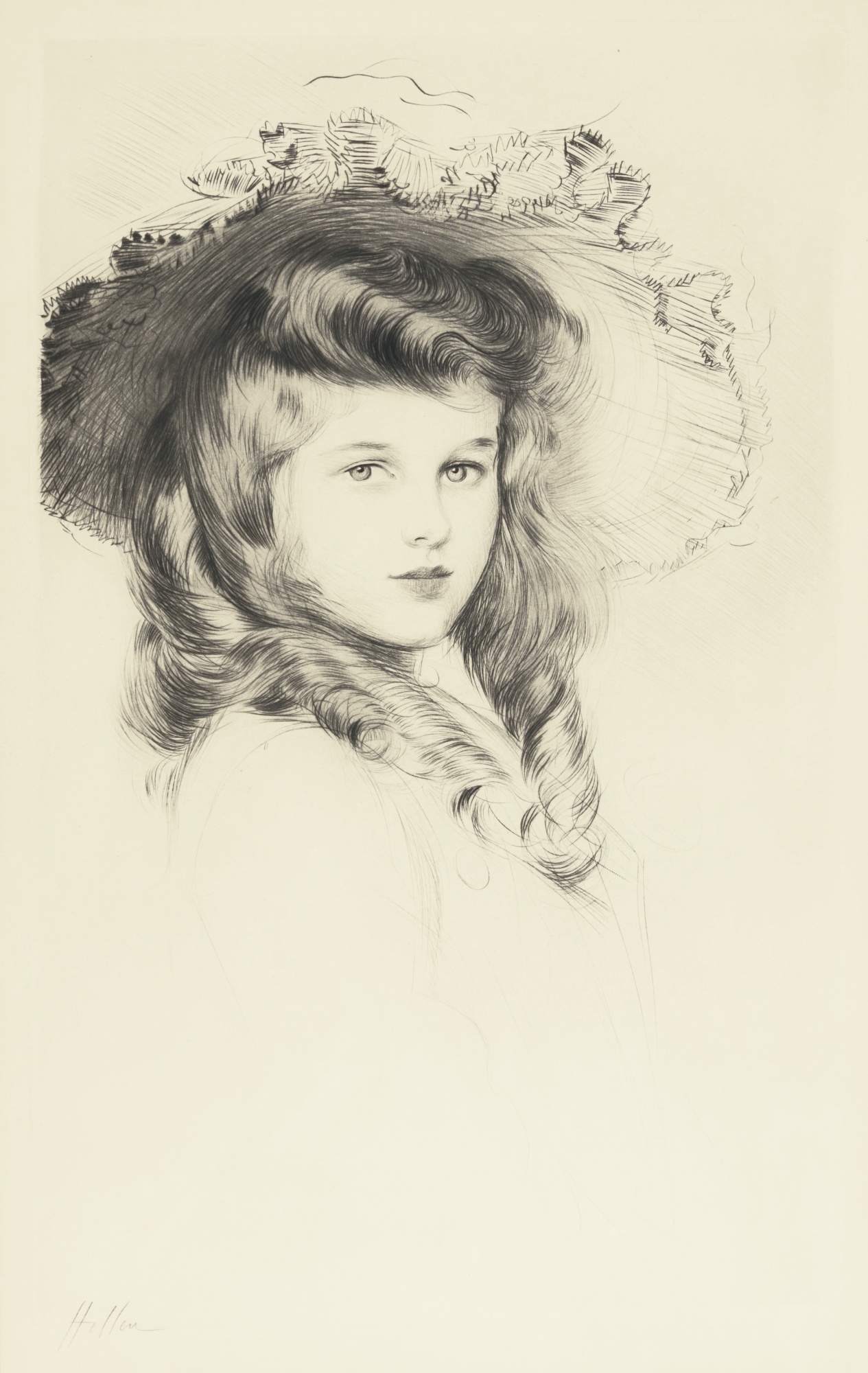 Paul César Helleu | ELLEN HELLEU STANDING (Circa 1900) | MutualArt