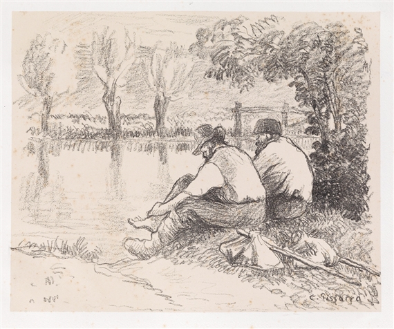 Camille Pissarro | Les Chemineaux (Circa 1894) | MutualArt