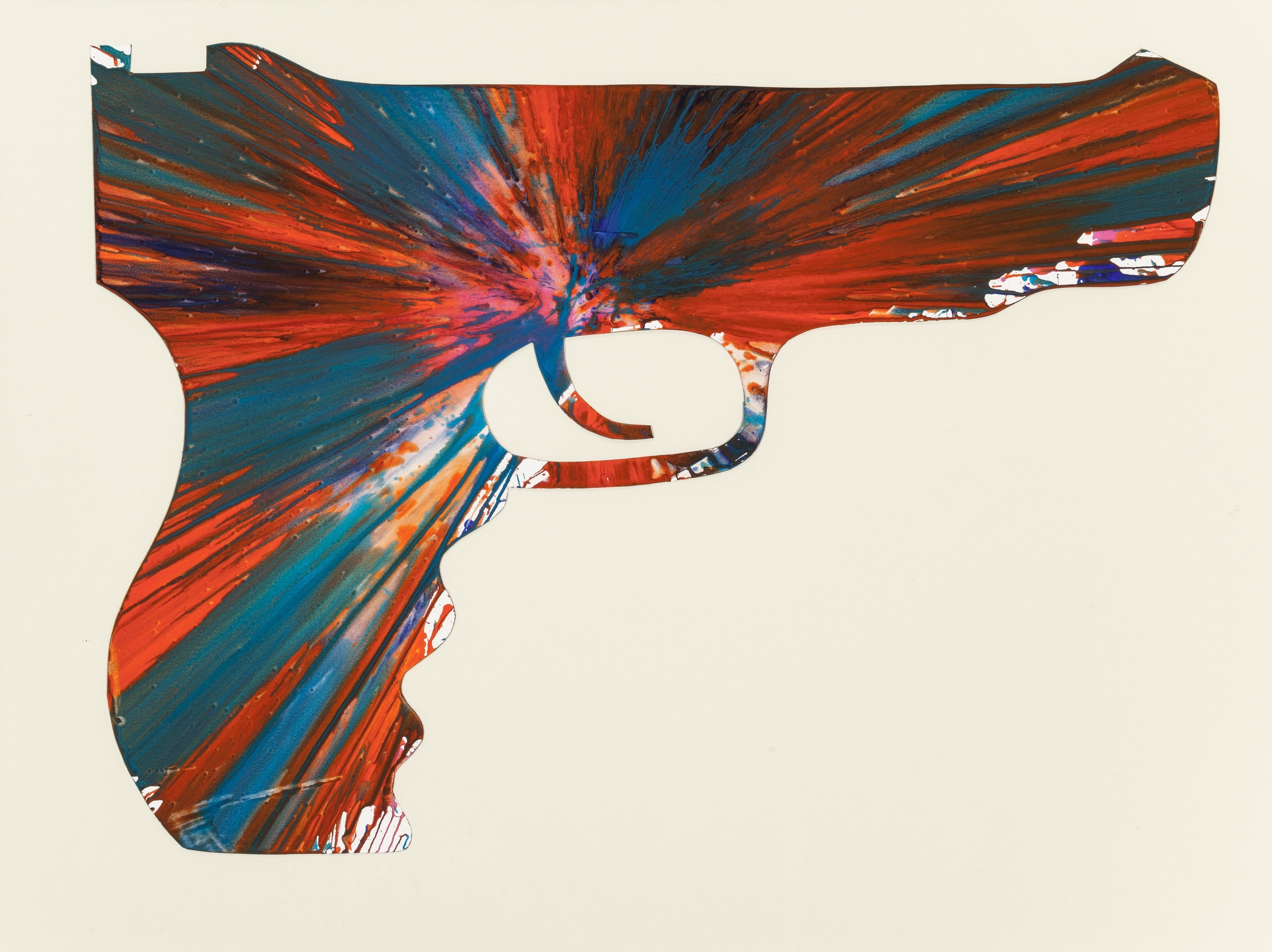 Damien Hirst | Gun Spin Painting | MutualArt