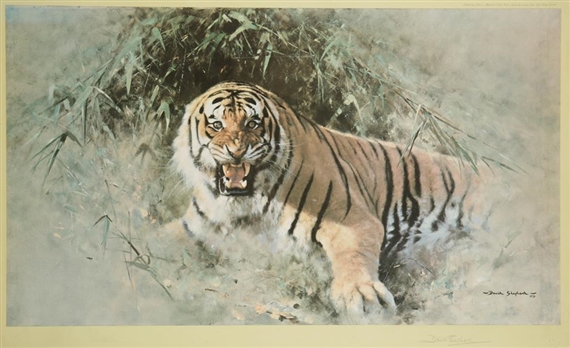David Shepherd | Tiger Fire | MutualArt