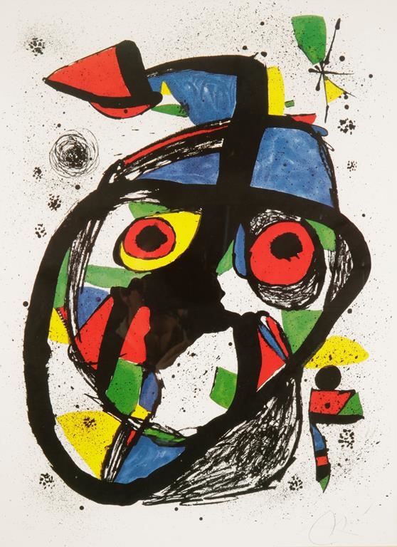 Joan Miró | A coloured abstract face | MutualArt