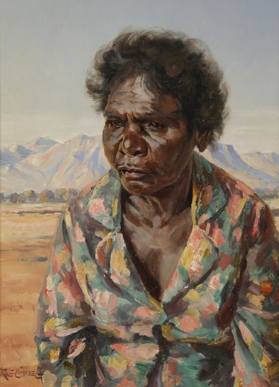 Reg Campbell | A portrait of an Australian Aboriginal woman, with ...