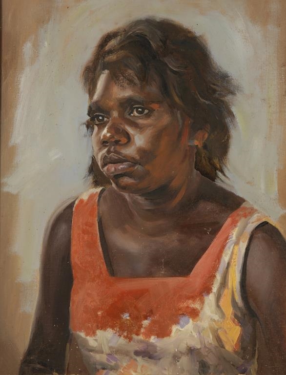 Reg Campbell | A portrait of an Australian Aboriginal Woman | MutualArt