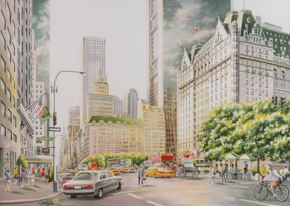 Michael Leu | New York City Street Scene (1994) | MutualArt