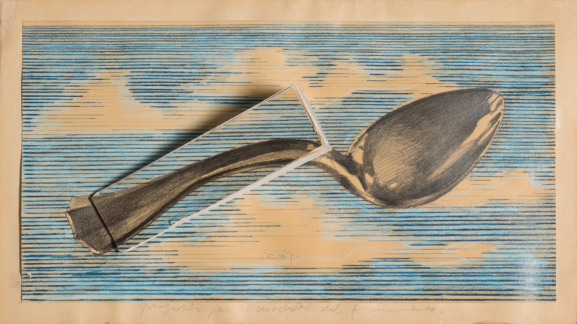 Claudio Cintoli | Progetto per i cucchiai del firmamento (1967) | MutualArt