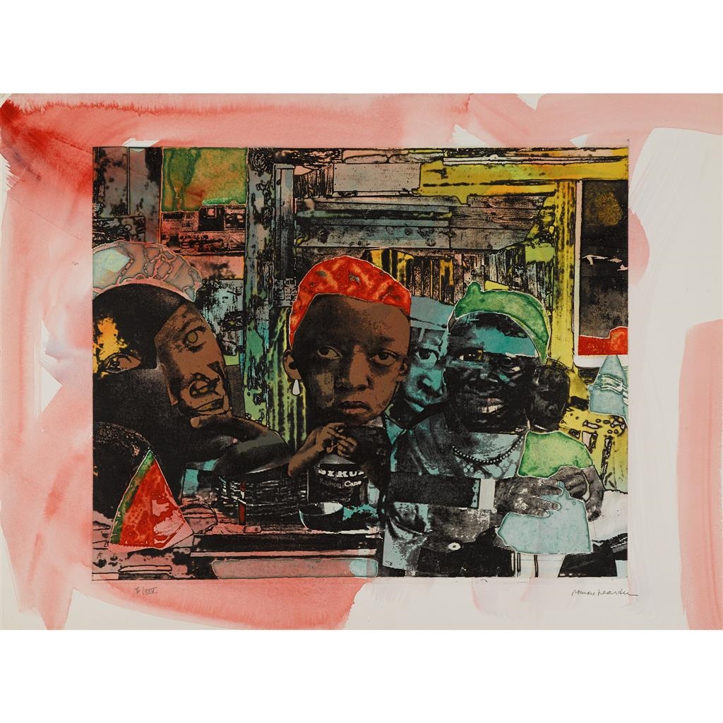 Romare Bearden | THE TRAIN (1974) | MutualArt