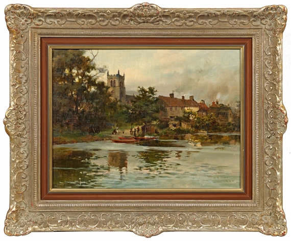 Maud Raphael Jones | View of Bingley overlooking the Aire on the Church ...