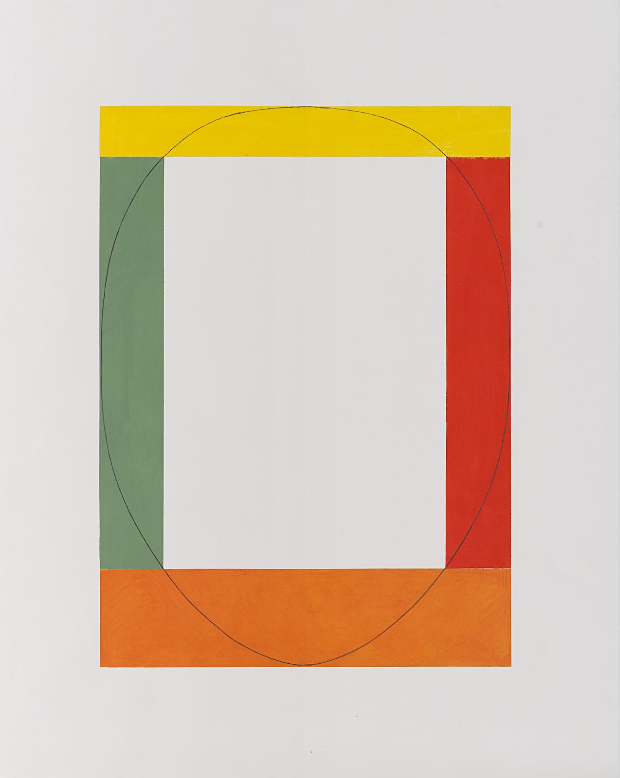 Robert Mangold | THREE COLOR + PAINTING WITH BLACK (1984) | MutualArt