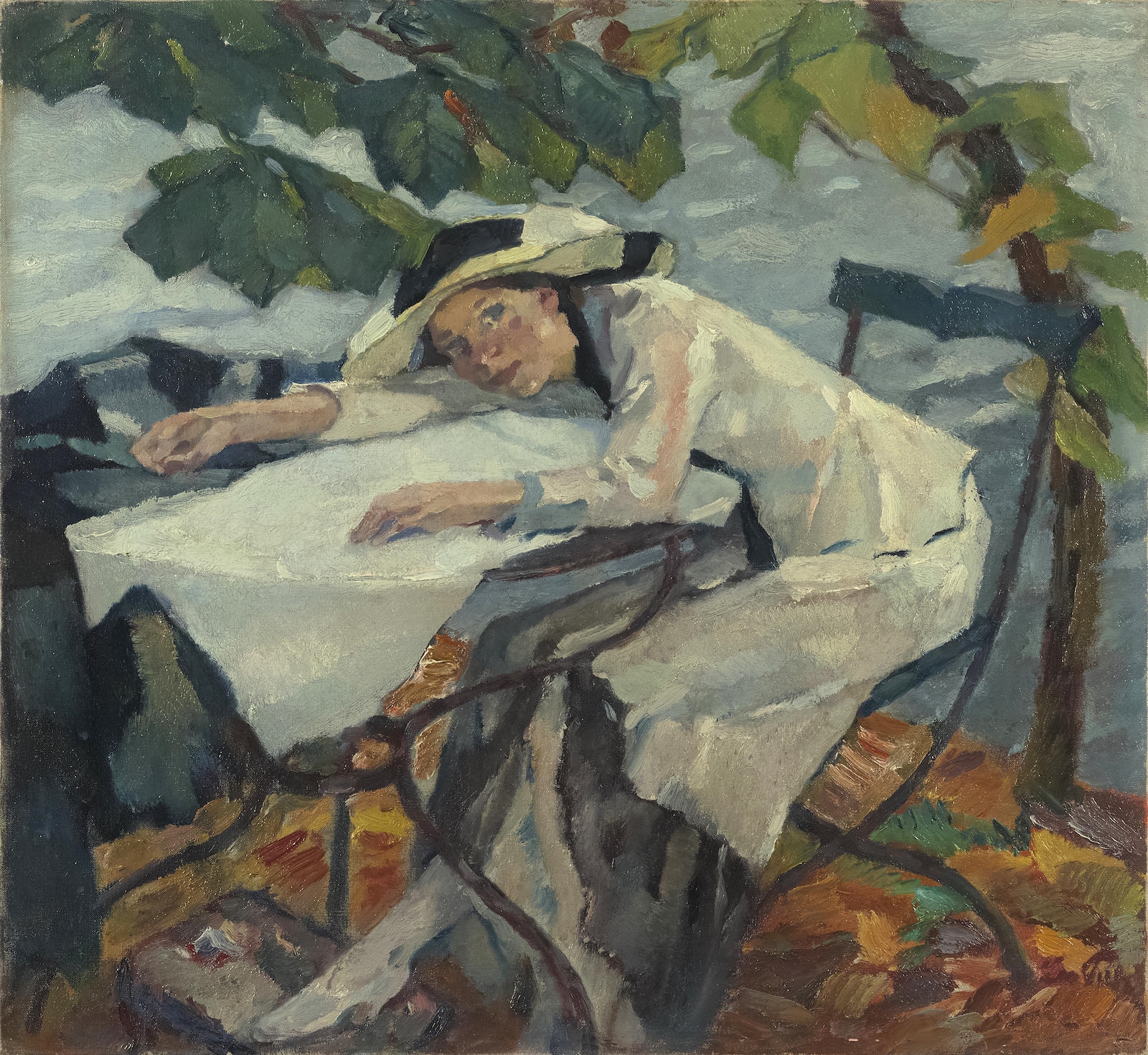 Leo Putz | Im Garten (Circa 1910) | MutualArt