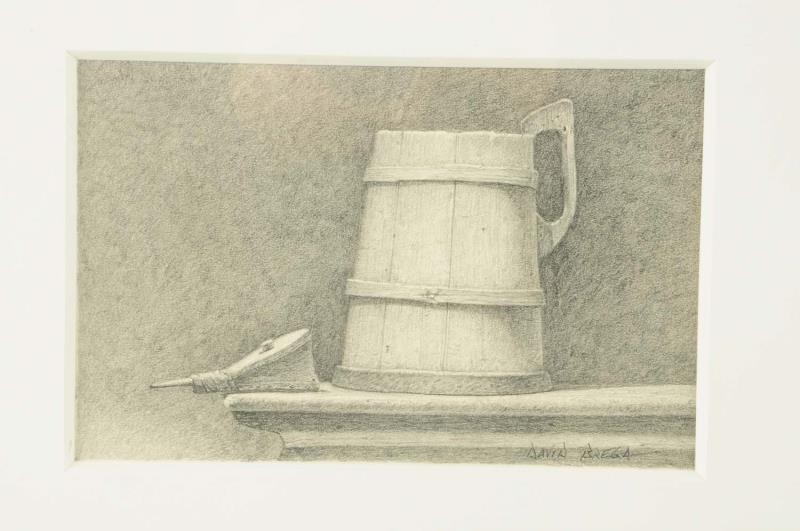 David Brega | Table Top Still Life Wooden Bucket | MutualArt