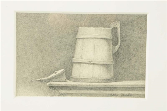 David Brega | Table Top Still Life Wooden Bucket | MutualArt