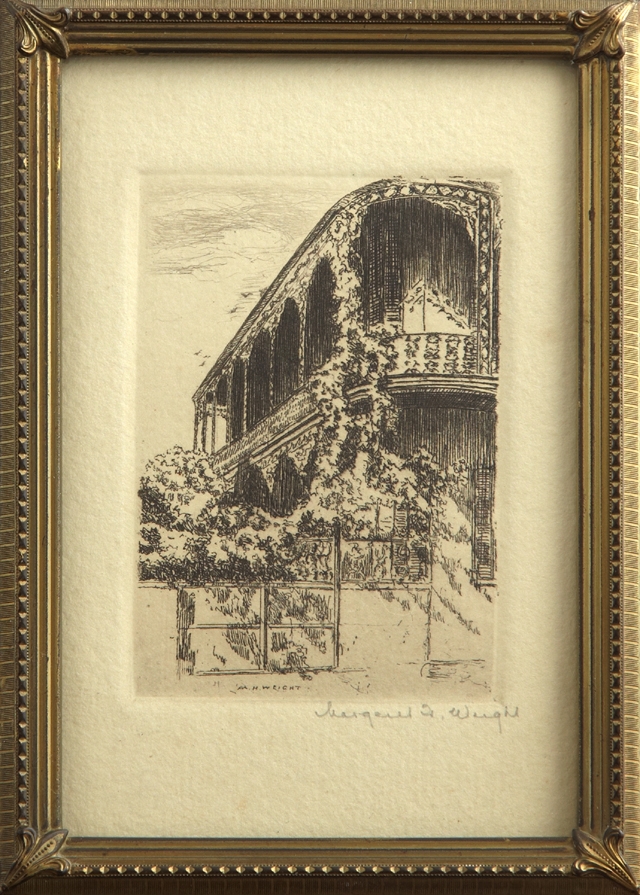 Margaret Hardon Wright | French Quarter Street Scene (20th Century ...