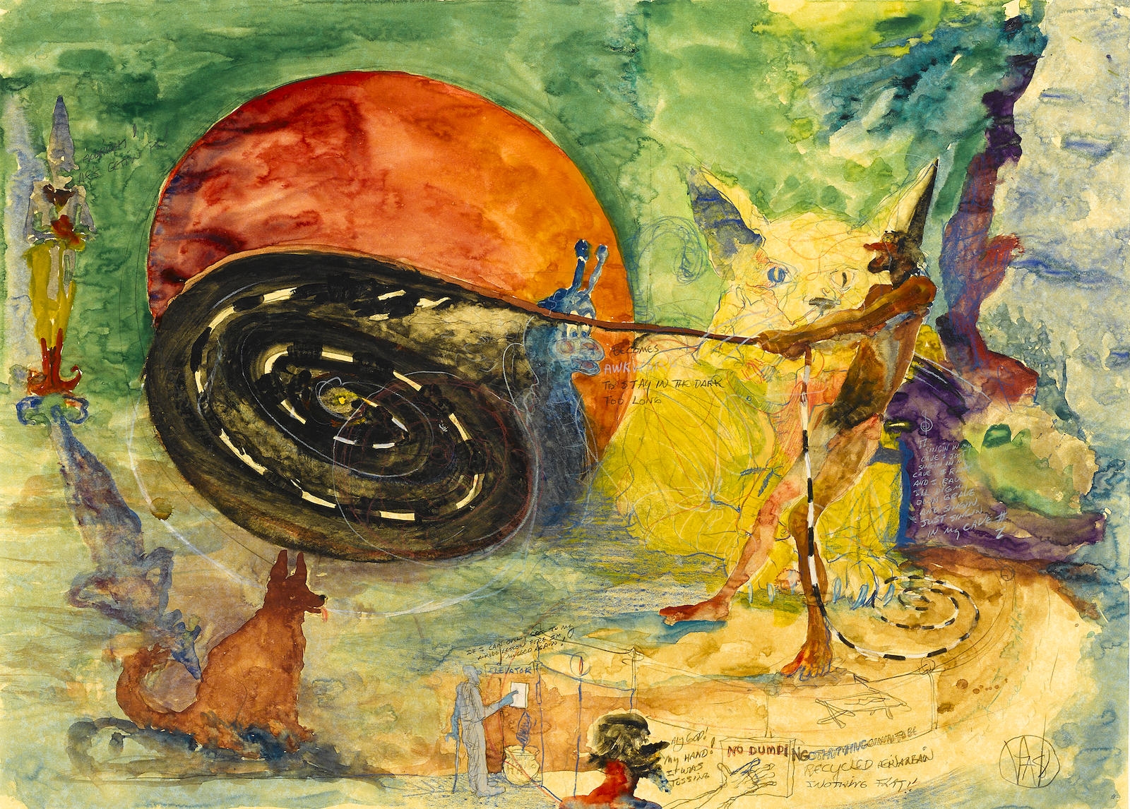 William T. Wiley | No Dumping (your files will have the proper name ...