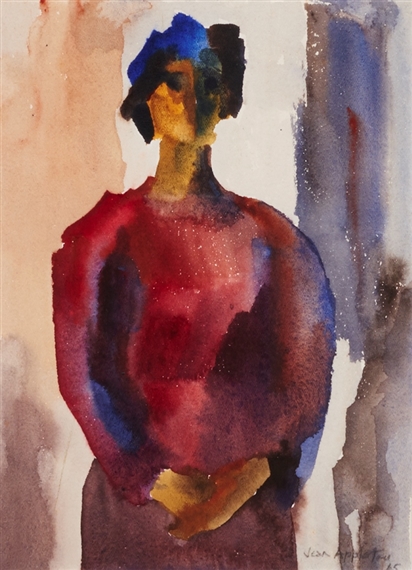 Jean Appleton | Colour Sketch for Self Portrait (1965) | MutualArt