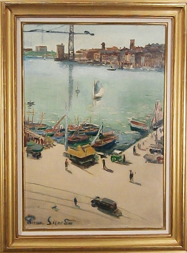 Pierre Sicard | HARBOUR SCENE (1928) | MutualArt