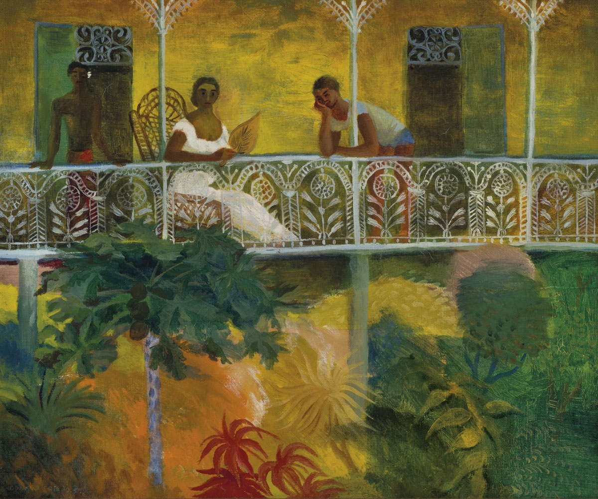 Donald Friend | GODS VISIT THE SELF PORTRAITIST (FLORA, AMOR, BACCHUS ...