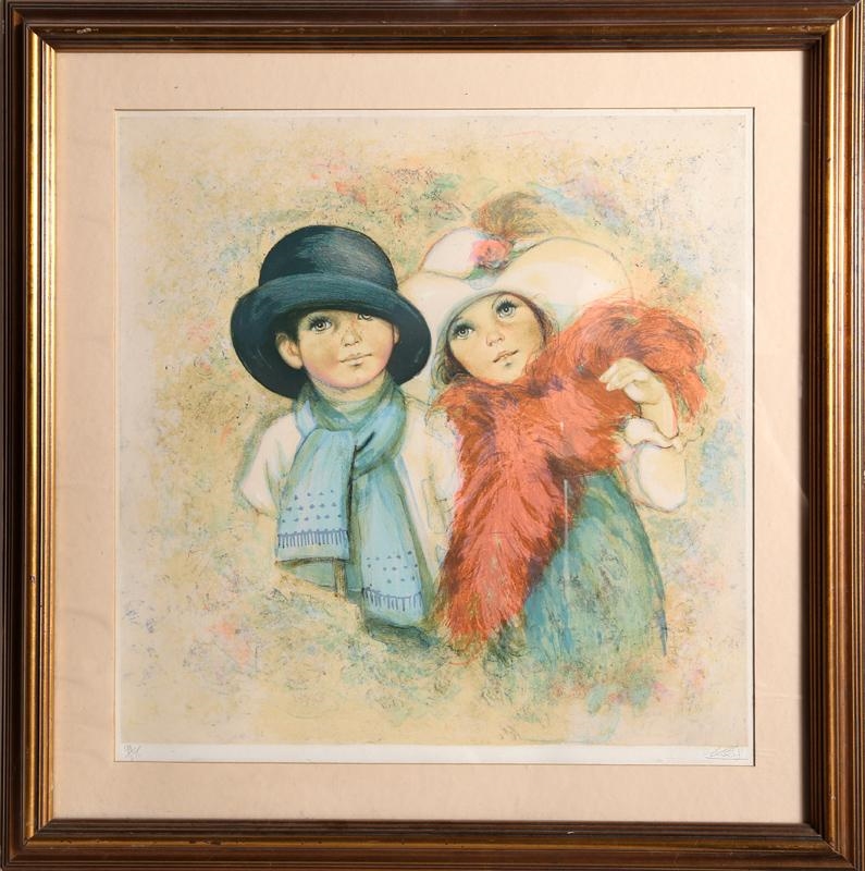 Mary Vickers | Portrait of Two Children (Circa 1970) | MutualArt