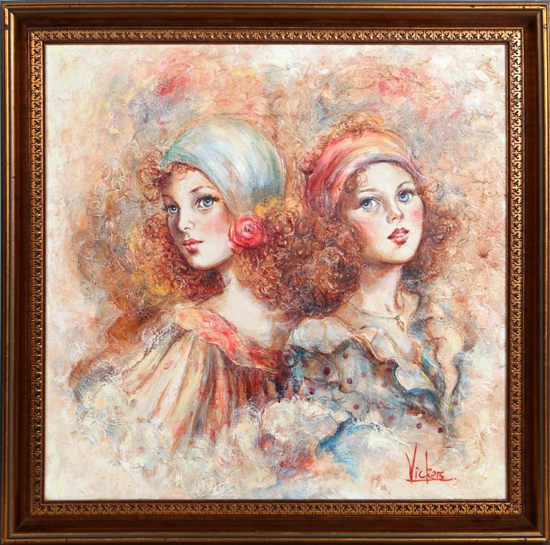 Mary Vickers | Portrait of Two Women (Circa 1970) | MutualArt