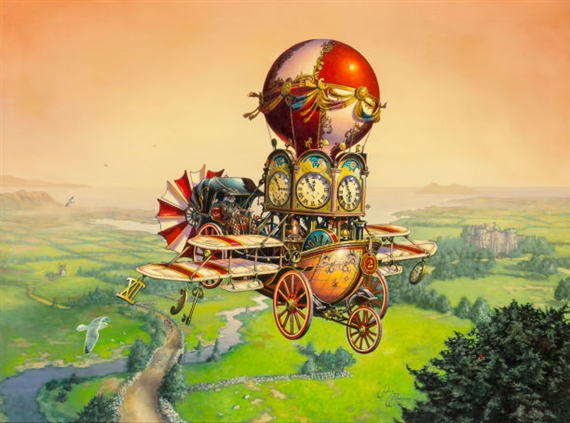 Dean Morrissey | Father Time Flying Past (1991) | MutualArt