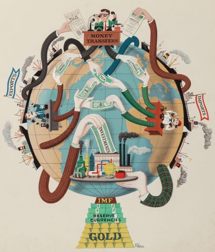 James Flora | Globalization, Fortune magazine cartoon | MutualArt