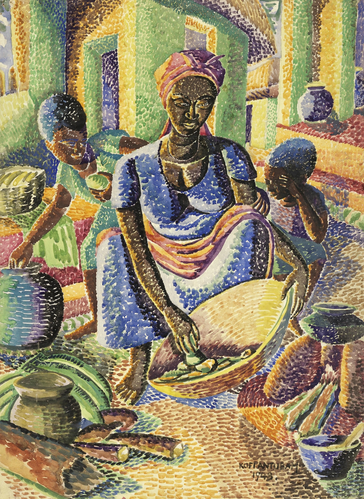 Kofi Antubam | 3 works, Akan Akan Paramount Chief in council, Akan ...